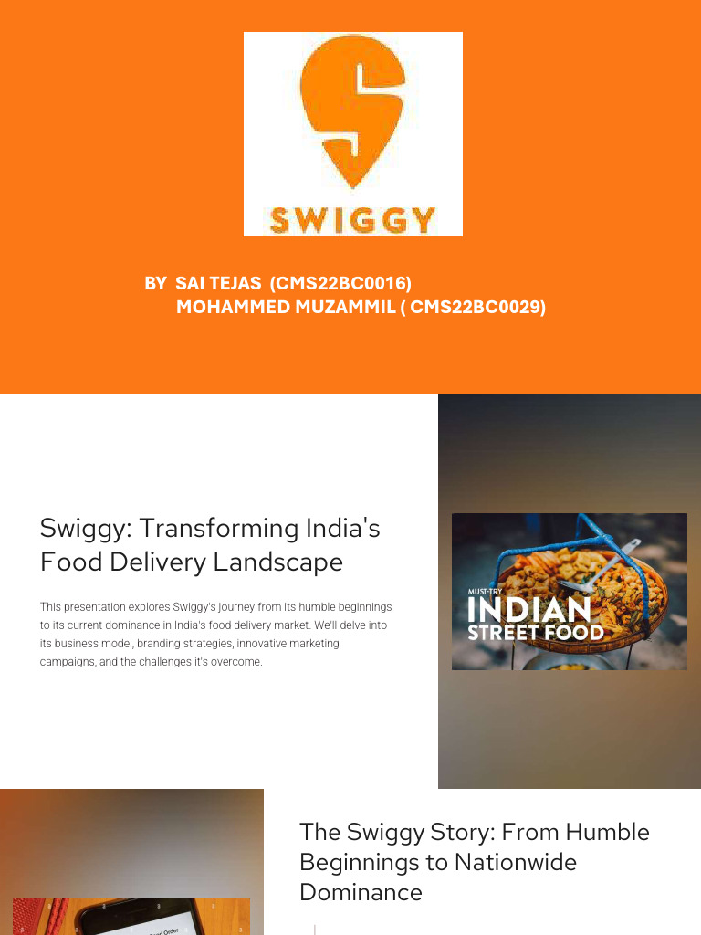 Swiggy SBL Presentation | PDF | Brand | Social Media