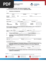 Application Form Tia 2025 | PDF | Educational Stages