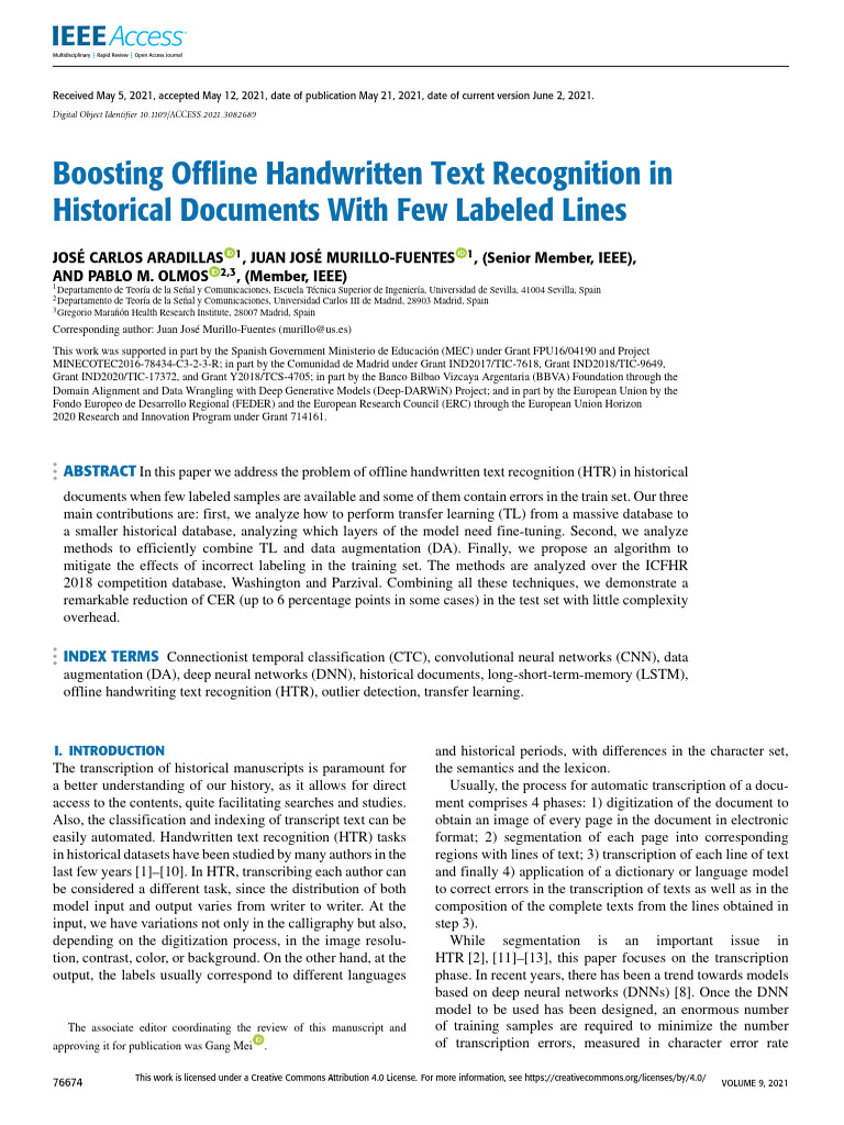 Boosting Offline Handwritten Text Recognition in | PDF | Deep Learning ...
