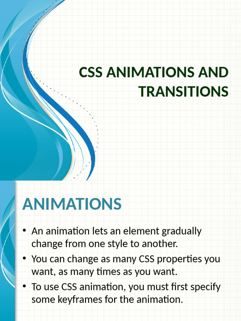 Css Animations and Transitions | PDF | Mathematical Analysis | Mathematics
