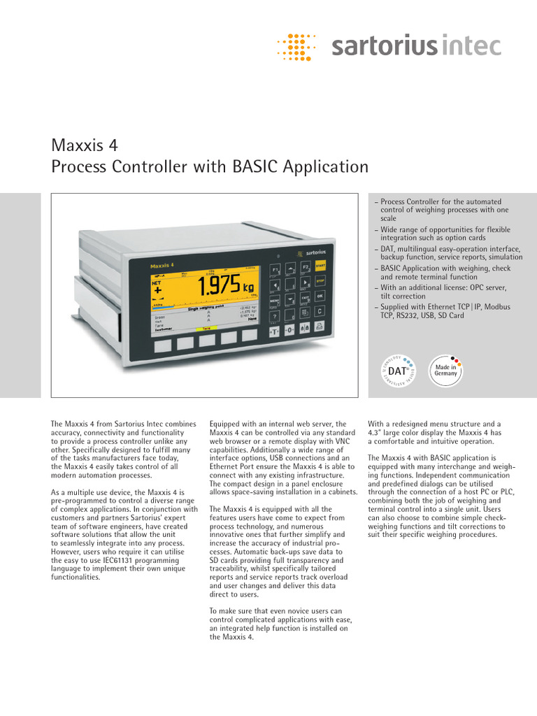 Mes Sart Maxxis 4 Annosteluohjain | PDF | Personal Computers | Programmable Logic Controller