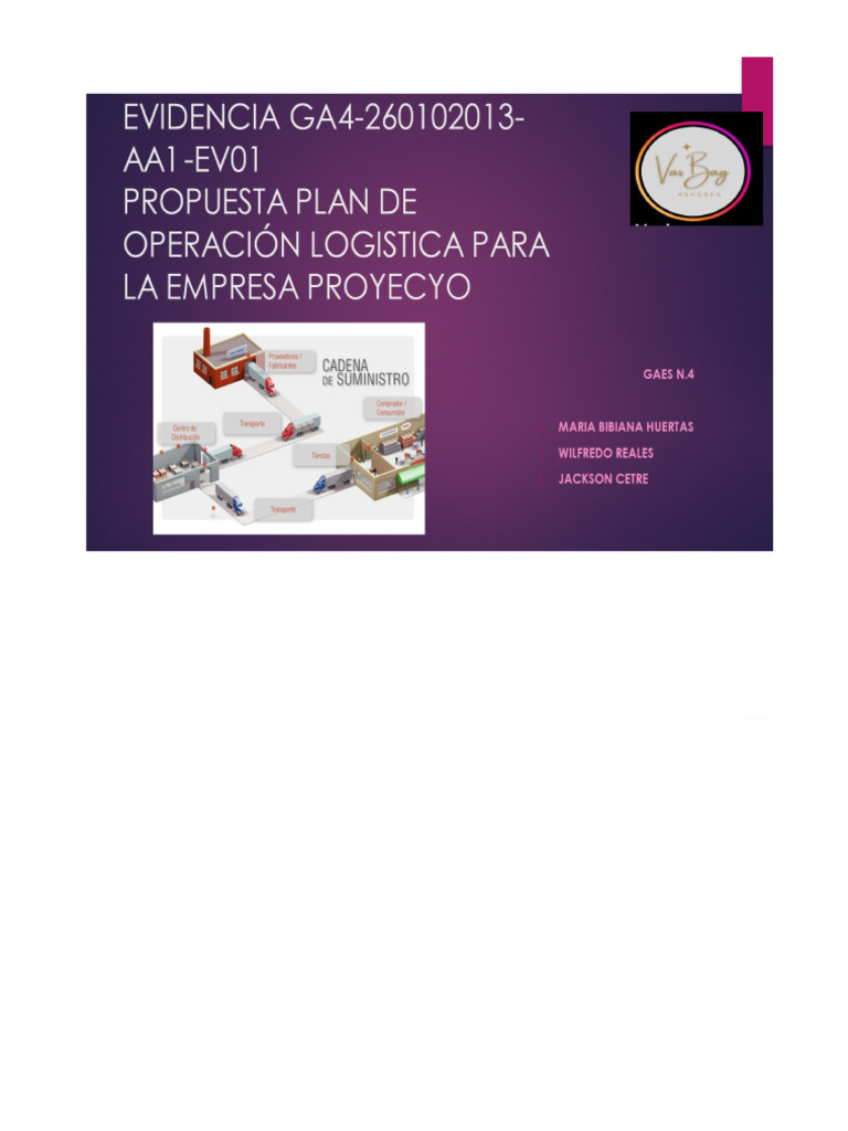 PLAN DE OPERACION LOGISTICA Final 23 de Octubre | PDF | Calidad ...