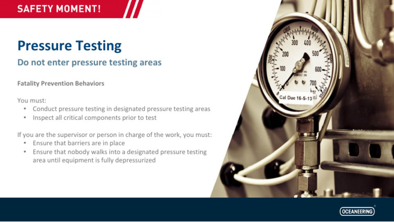 Pressure Testing | PDF