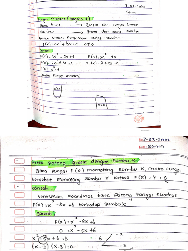 Catatan Matematika | PDF