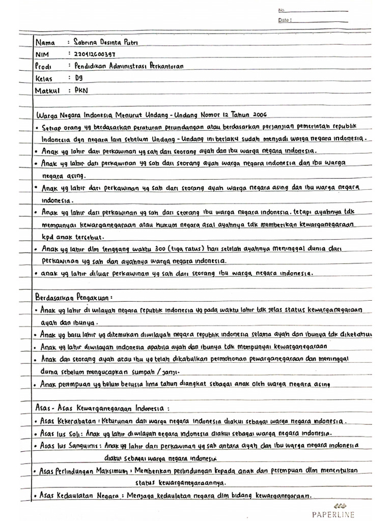 14 - Sabrina Desinta Putri - Tugas 1 KWN | PDF
