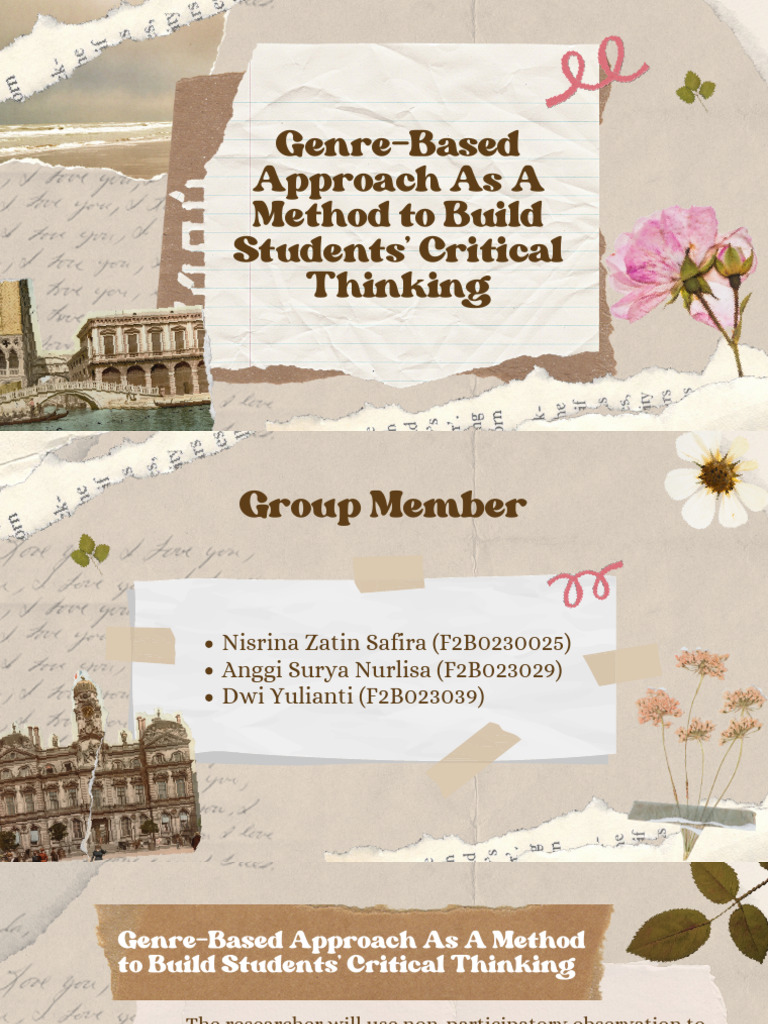Genre-Based Approach for Critical Thinking | PDF | Critical Thinking ...