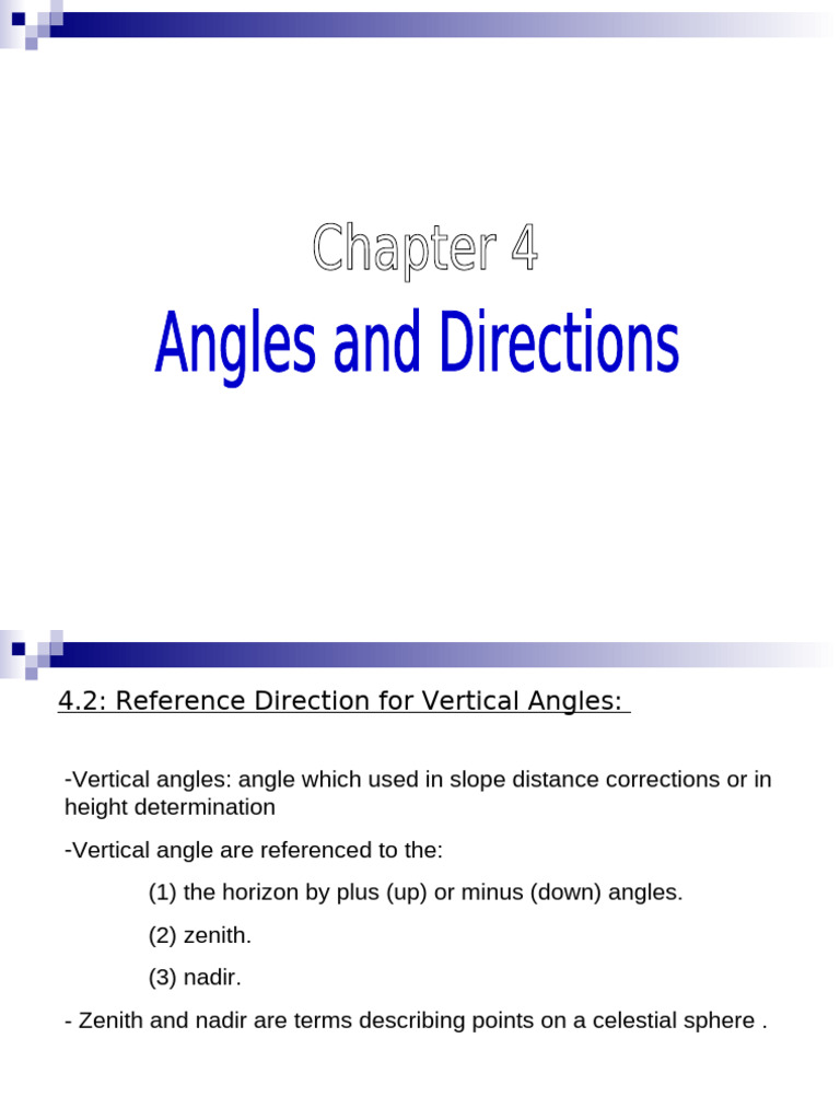 Angles and Directions | PDF | Angle | Compass