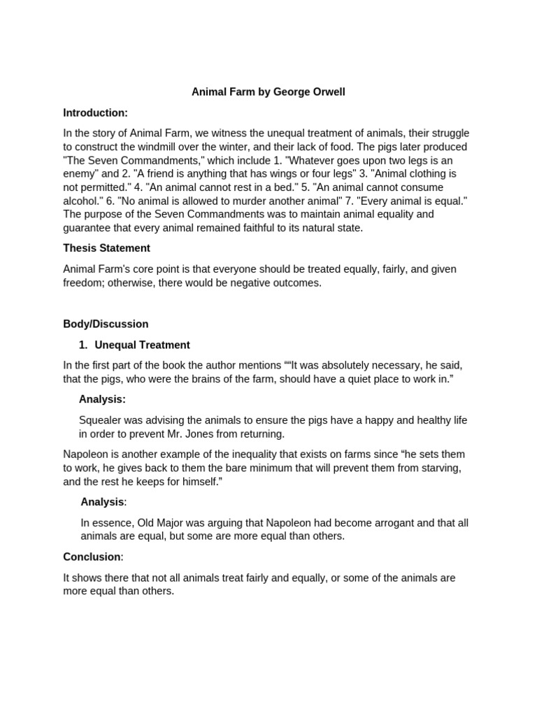 Animal Farm by George Orwell | PDF