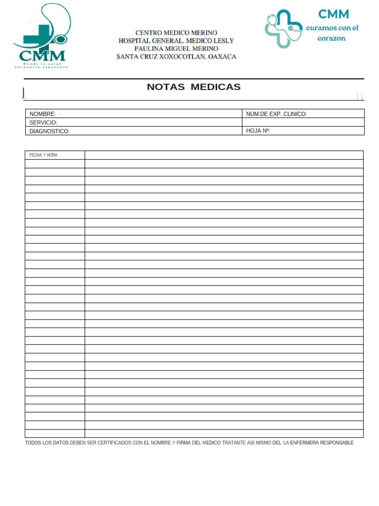 Notas Medicas | PDF