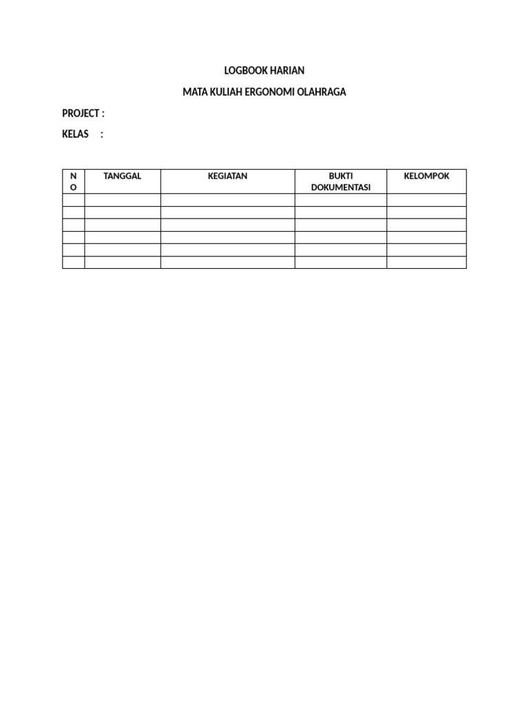 Logbook Harian | PDF