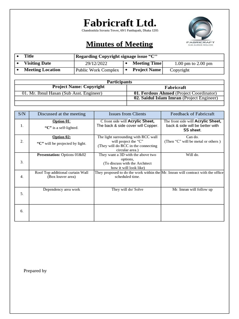MOM Copyright Regrading C 29-12-2022 | PDF | Building Engineering