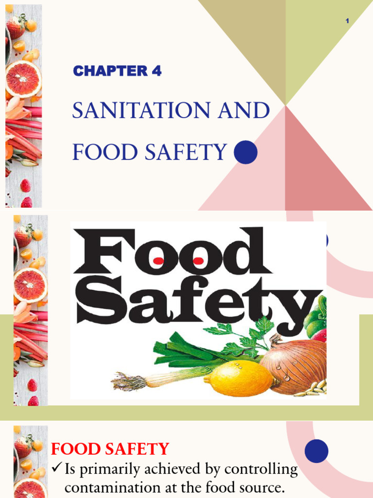 Sanitation and Food Safety | PDF | Foodborne Illness | Food Safety