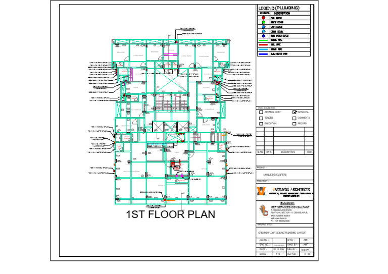 Plot No 413 1st Floor Plumbing Layout 211024 | PDF