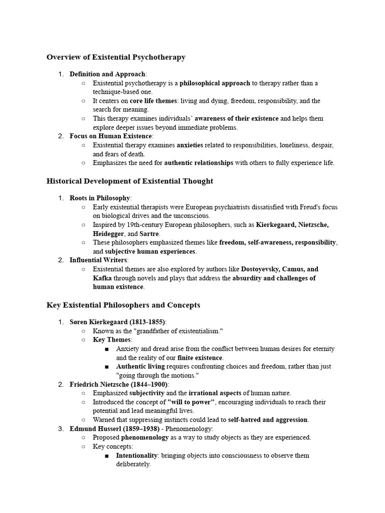 Existential Therapy Sharf | PDF | Psychotherapy | Existentialism