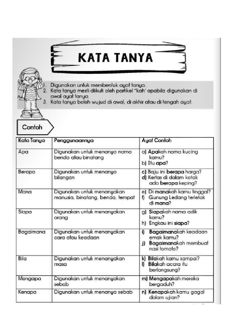 latihan kata tanya | PDF