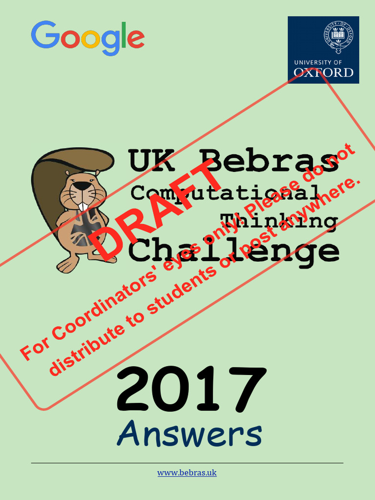 Bebras 17 UK | PDF | Encryption | Cryptography