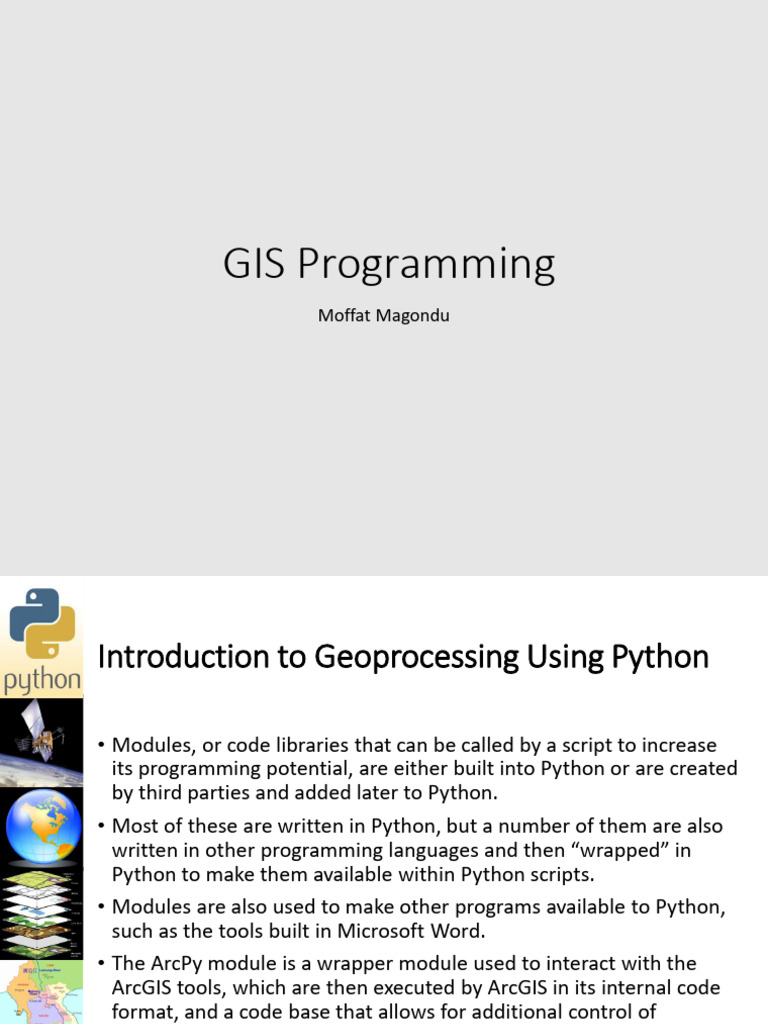Lec 3 | PDF | Arc Gis | Parameter (Computer Programming)