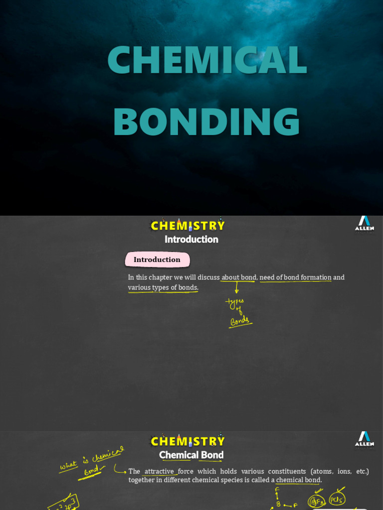 Chemical Bonding | PDF | Chemical Bond | Chemistry