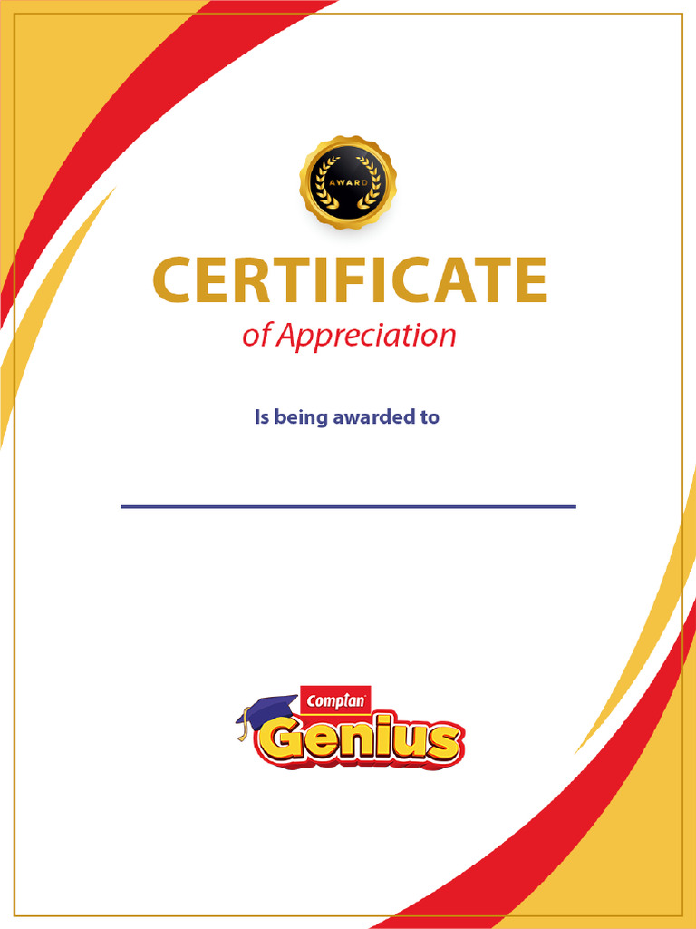 Complan Genius Certificate | PDF