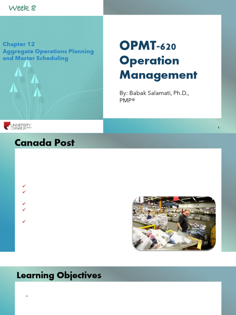 Week 08-OPMT-620-Chapter 12 | PDF | Labour Economics | Inventory