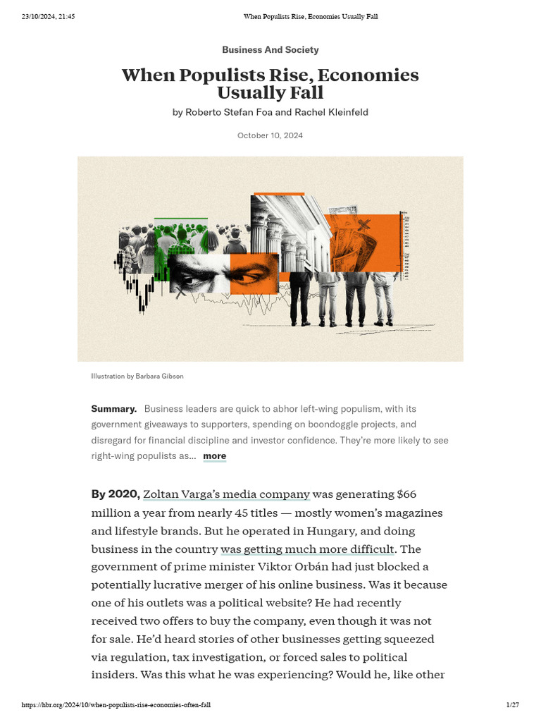 When Populists Rise, Economies Usually Fall | PDF | Populism | Inflation