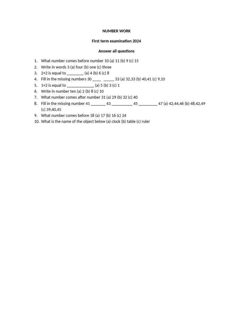Number Work-Wps Office | PDF