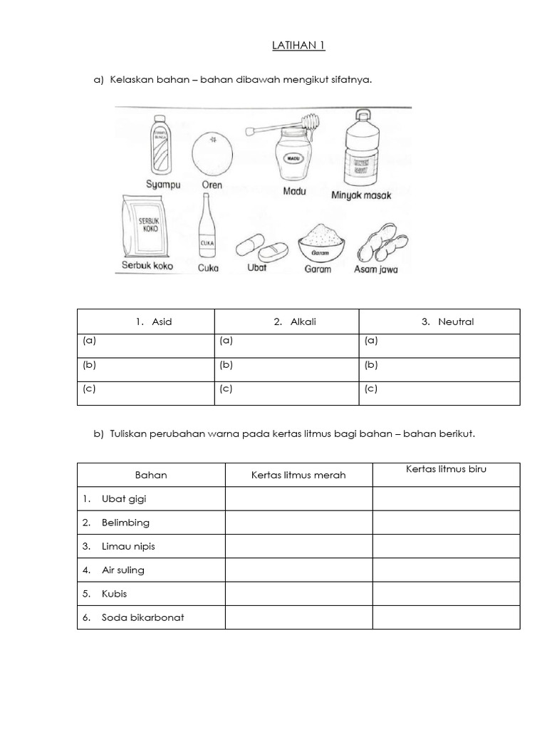 Asid Dan Alkali Tahun 3 | PDF