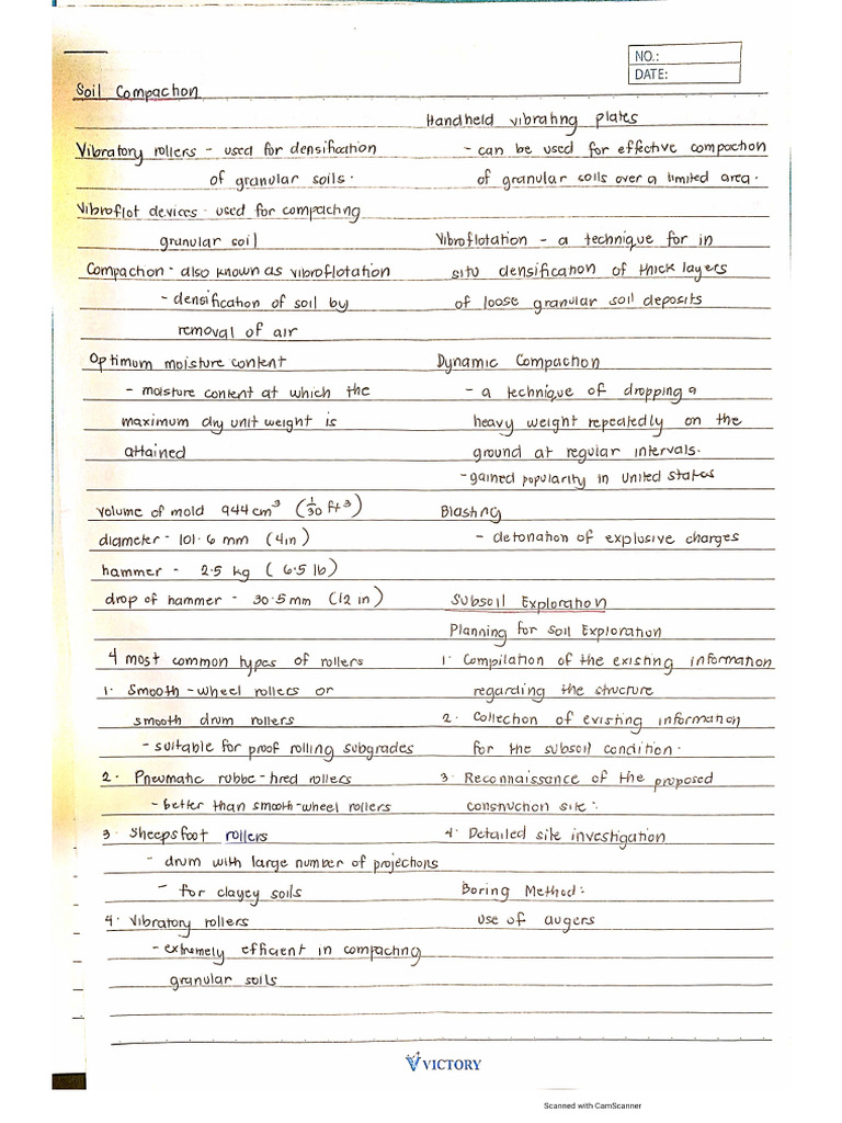 Soil Mech Reviewer | PDF