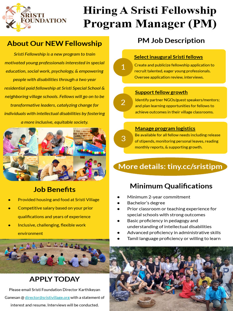 Fellowship Program Manager Recruitment | PDF | Education Theory | Cognition