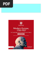 Cambridge International AS Level History Modern Europe, 1750-1921 ...