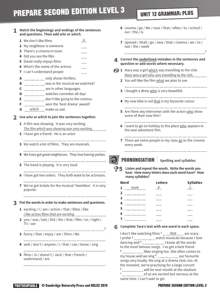 Unit 12 - Grammar - Plus | PDF | Linguistics