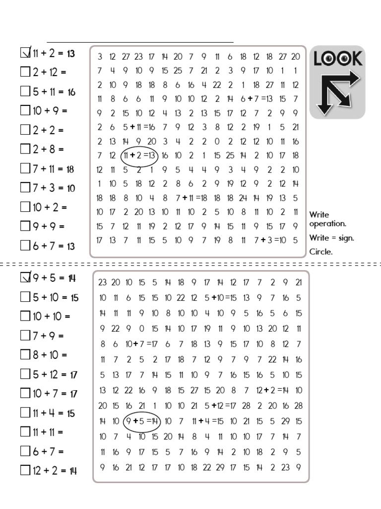 MathWorksheetsGrade1 12 9 | PDF