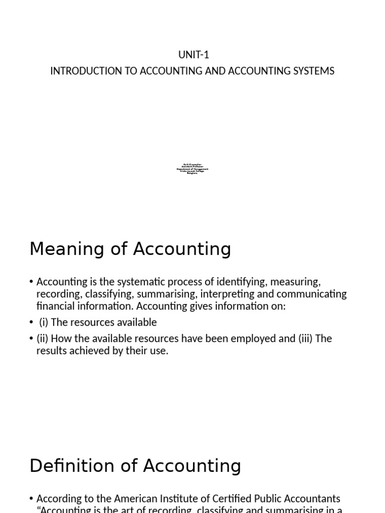 Introduction to Accounting Basics | PDF | Debits And Credits | Expense