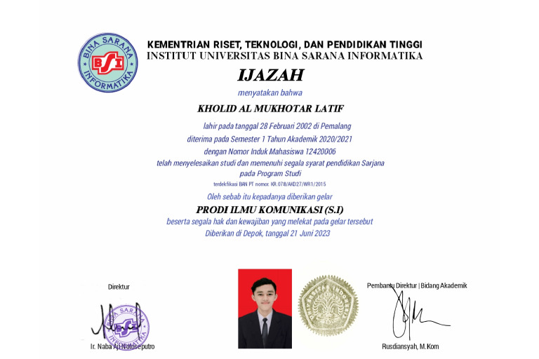 Ijazah D3 | PDF