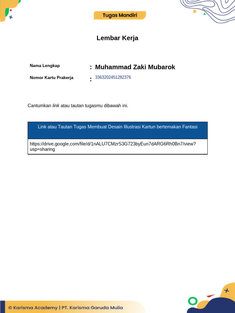 Tugas Mandiri 1 Muhammad Zaki Mubarok | PDF