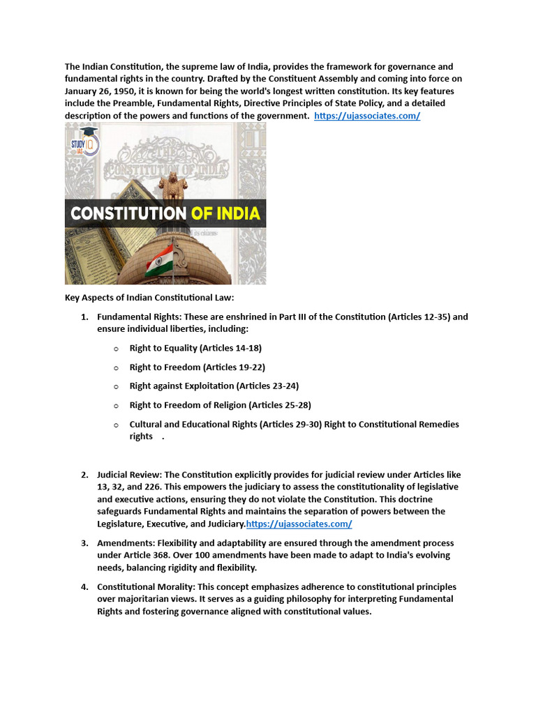 The Indian Constitution | PDF