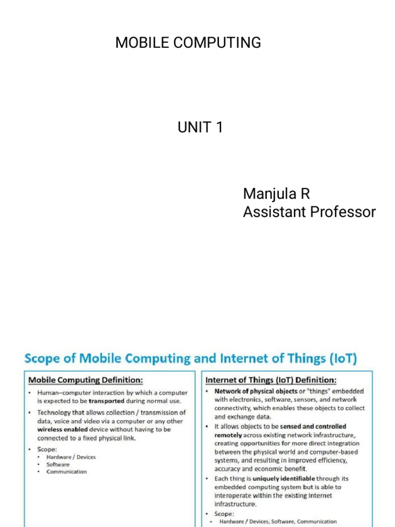 MC Unit1 | PDF