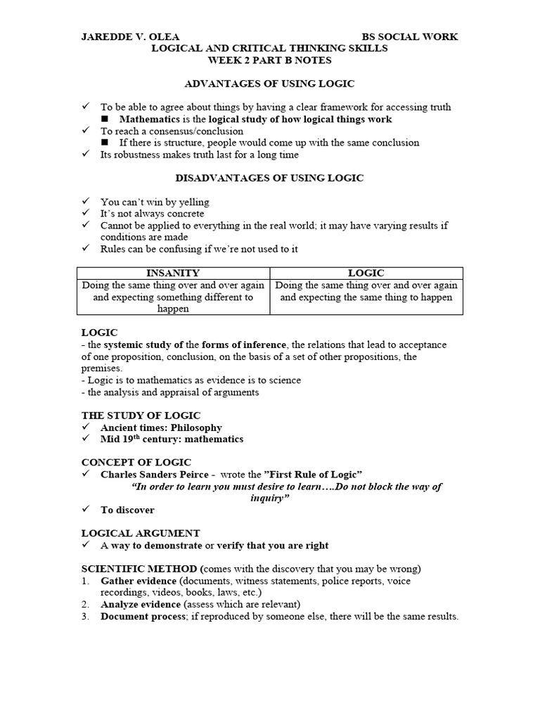 Week 2 Part B Notes | PDF