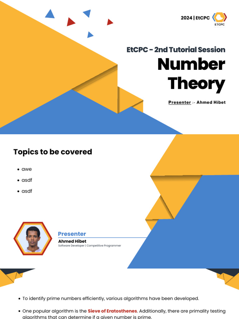 EtCPC Number Theory | PDF | Discrete Mathematics | Mathematics
