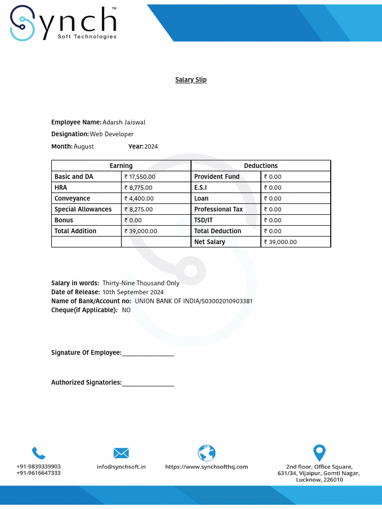 Adarsh Jaiswal Web Developer August 2024 | PDF