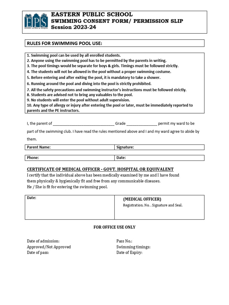 Swimming Form EPS | PDF
