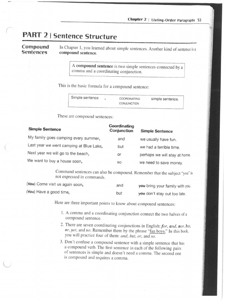Sentence Structure 2 | PDF