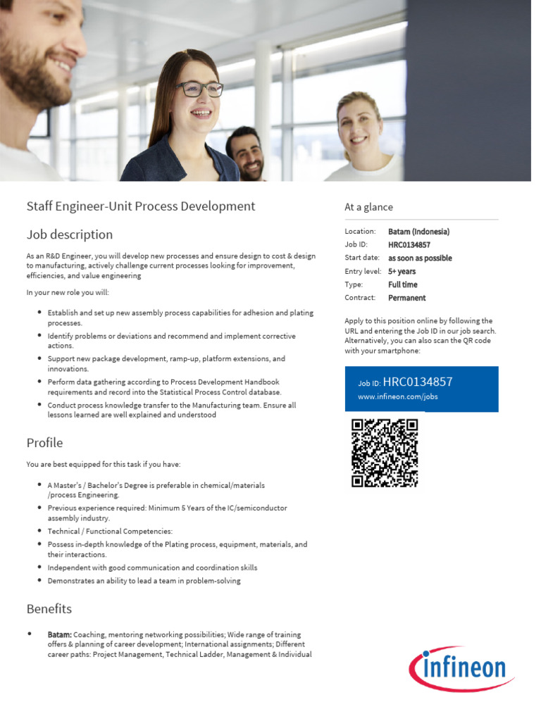 HRC0134857 Staff Engineer Unit Process Development | PDF | Computing ...