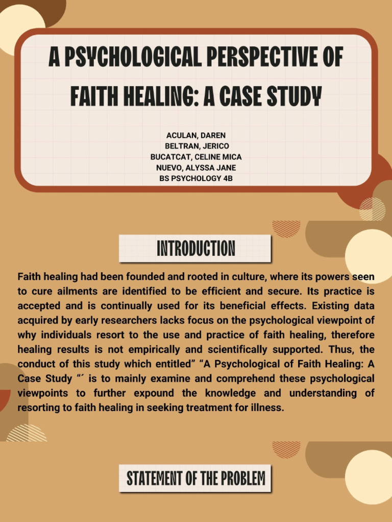 Faith Healing | PDF