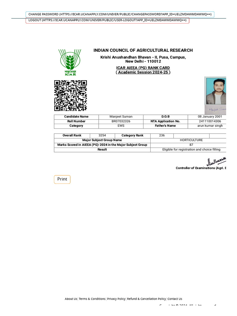 Indian Council of Agricultural Research | PDF