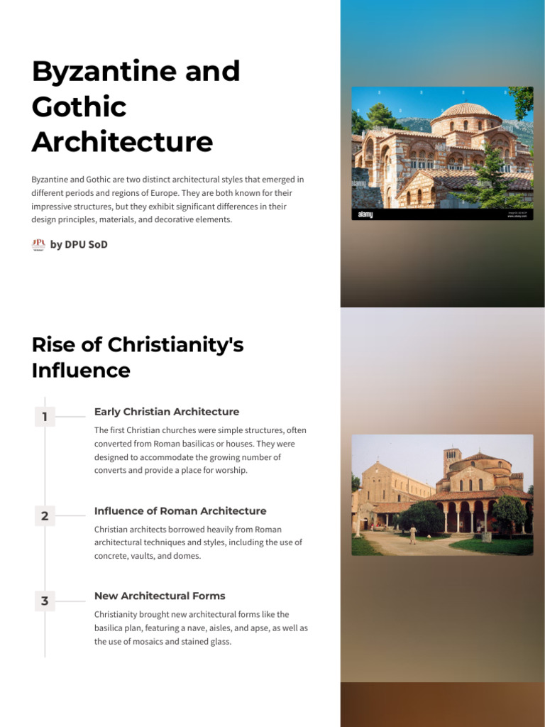 Unit 2 Byzantine and Gothic Architecture | PDF | Gothic Architecture | Dome