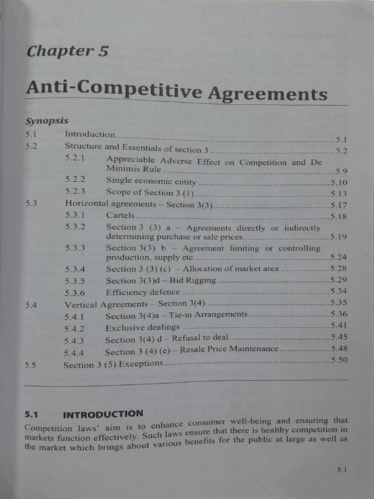 Anti-Competitive - Agreements - Module 3 | PDF