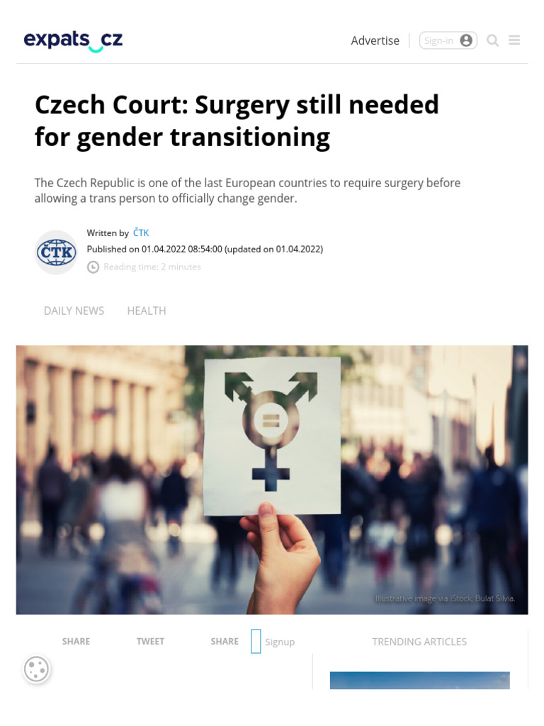 7 Czech Court Surgery Still Needed For Transitioning | PDF | LGBTQIA+ ...