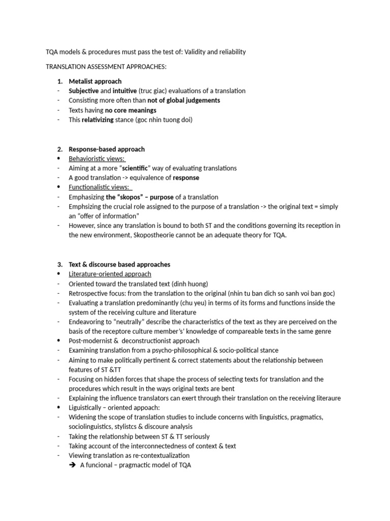 Translation Quality Analysis Guide | PDF | Semantics | Linguistics