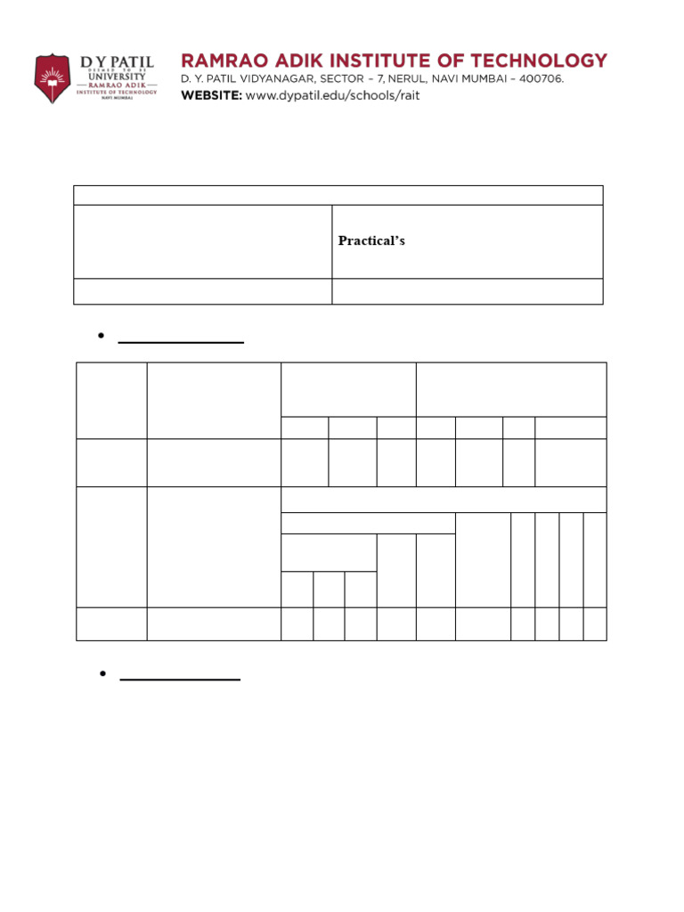 DBMS-LAB-RAIT Lession Plan Template Laboratory Jule 2024 | PDF ...